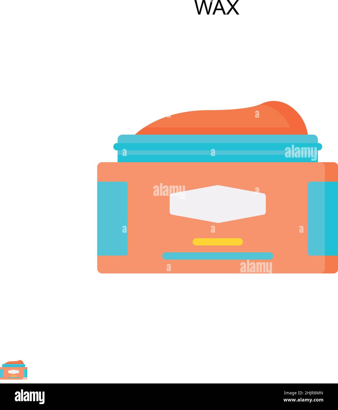 Wax Simple vector icon. Illustration symbol design template for web ...