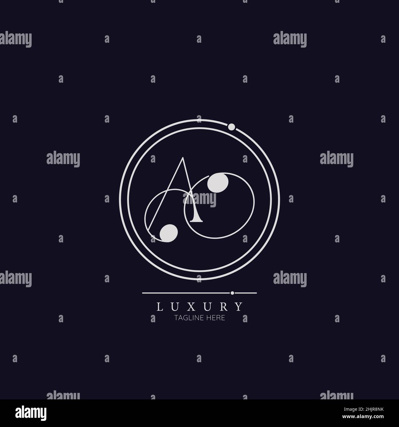 Unique modern AO Letter Business Logo Design Alphabet Icon Vector ...