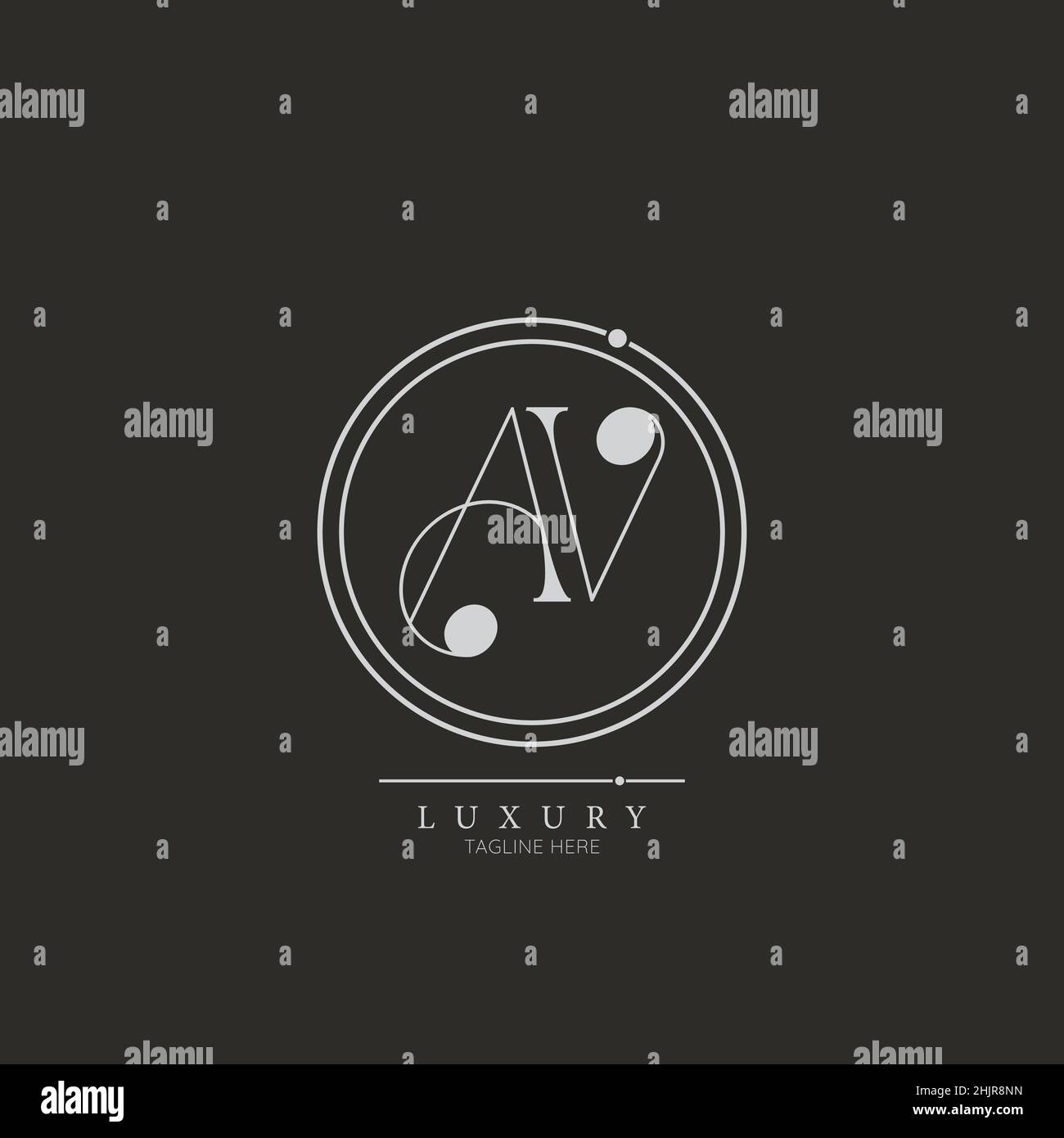 Unique modern AV Letter Business Logo Design Alphabet Icon Vector ...