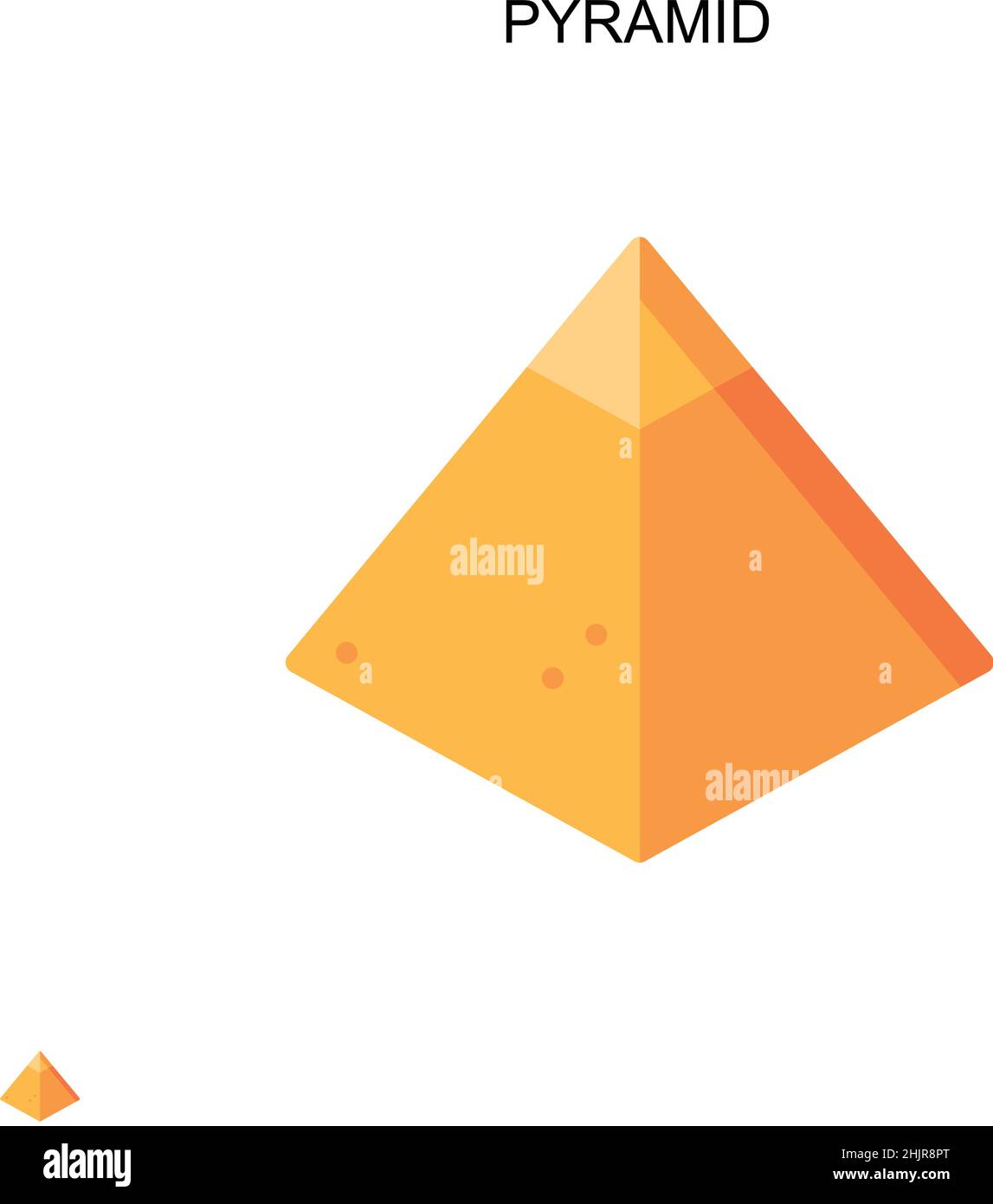 Pyramid Simple vector icon. Illustration symbol design template for web ...