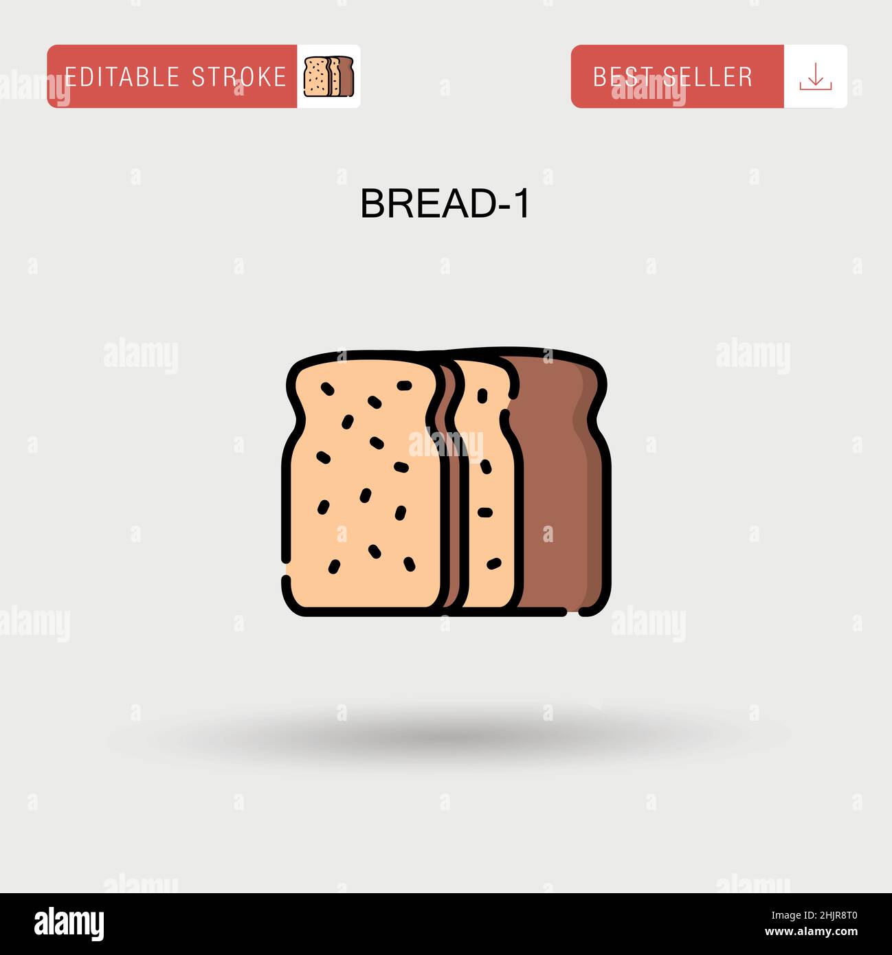 Bread icon bakery symbol Stock Vector Images - Alamy