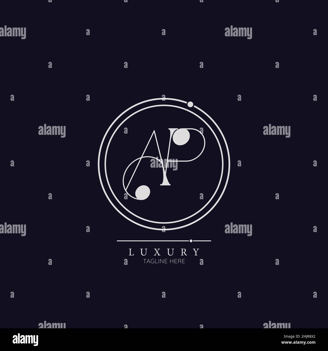 Unique modern AP Letter Business Logo Design Alphabet Icon Vector Symbol. Creative elegant ...