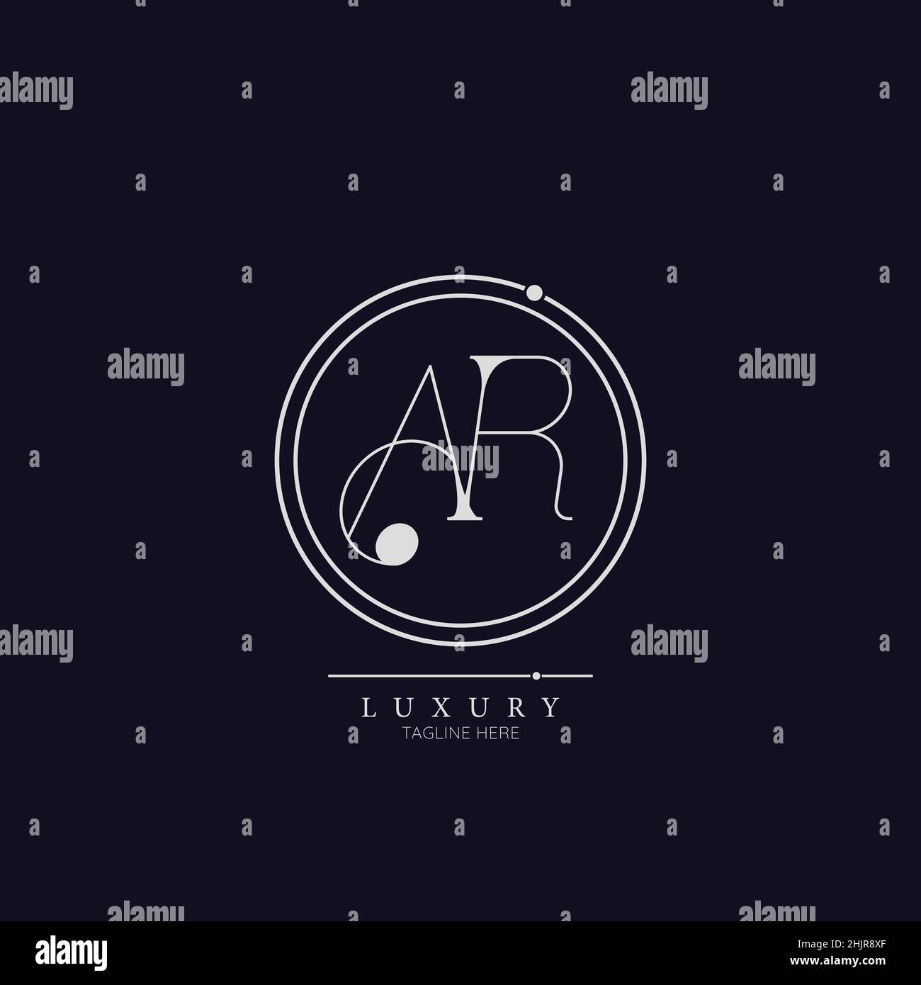 Unique modern AR Letter Business Logo Design Alphabet Icon Vector ...