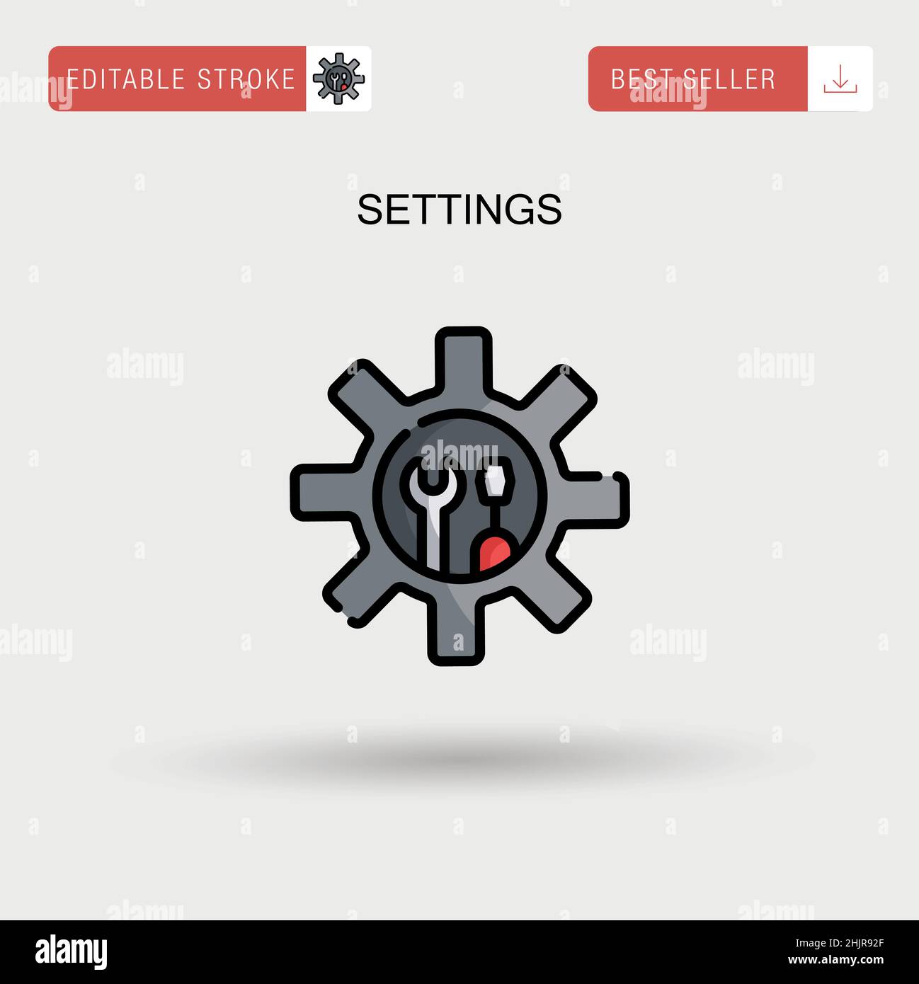 Settings icon background hi-res stock photography and images - Alamy