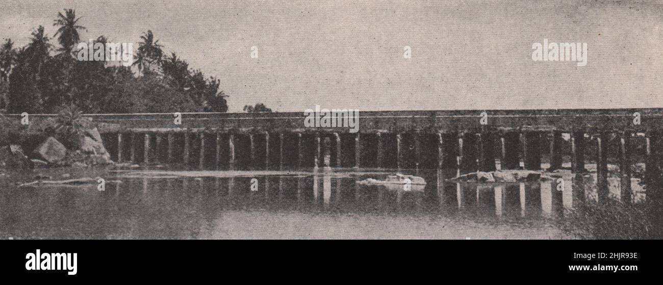 Periapatam bridge between seringapatam and Mysore. India Southern (1923 ...