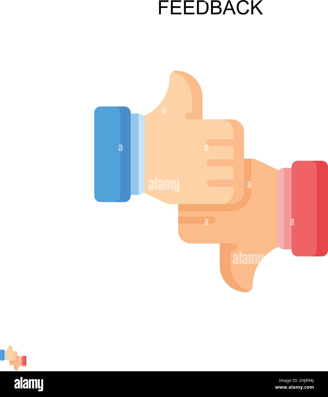 Feedback Simple vector icon. Illustration symbol design template for ...