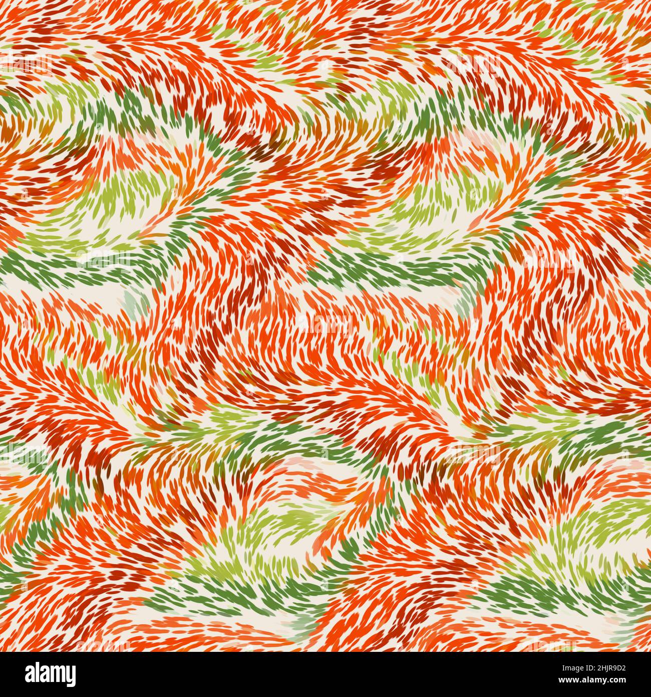 Western swirl seamless raster pattern. Bohemian desert orange irregular ...