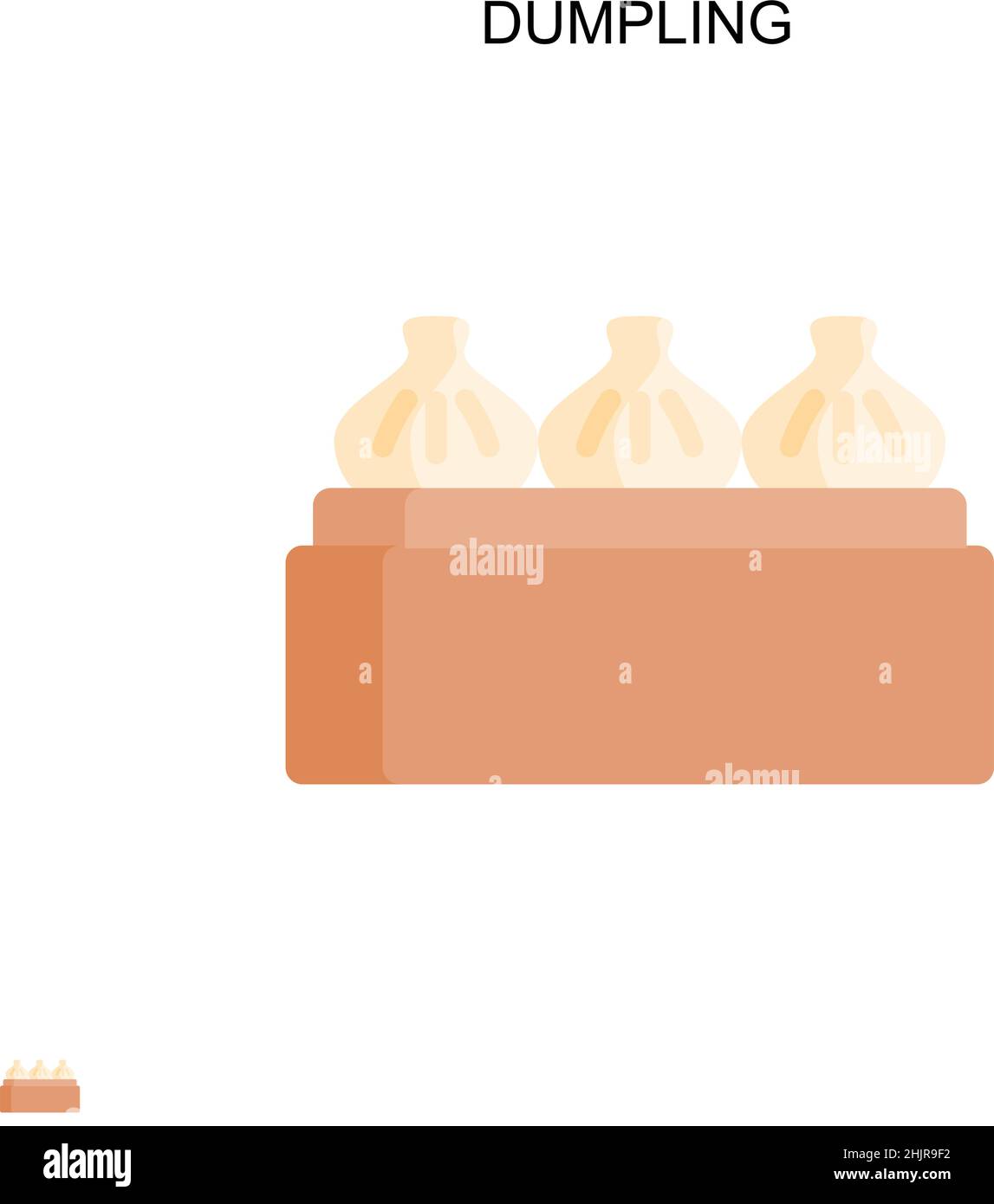 Dumpling or pan fried dumpling Stock Vector Images - Alamy