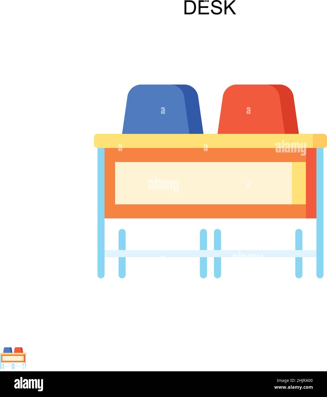 Work space top view Stock Vector Images - Alamy