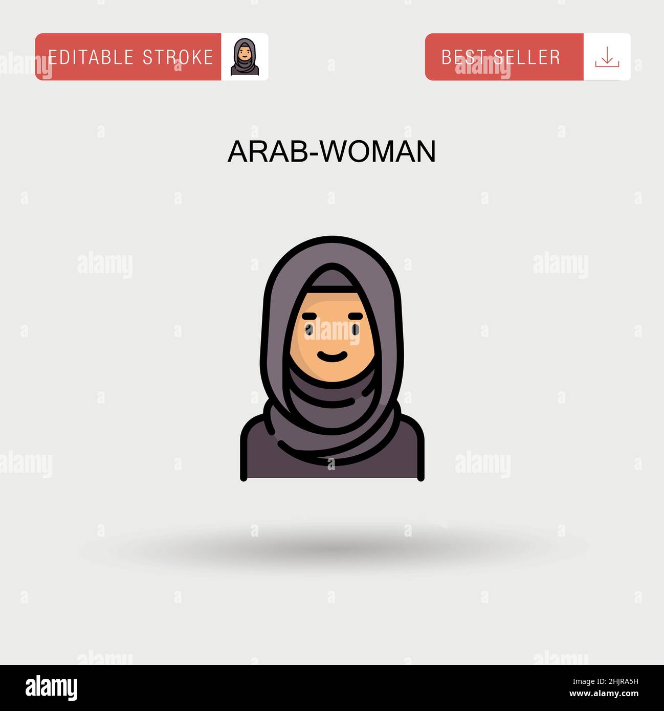 Female arab Stock Vector Images - Alamy