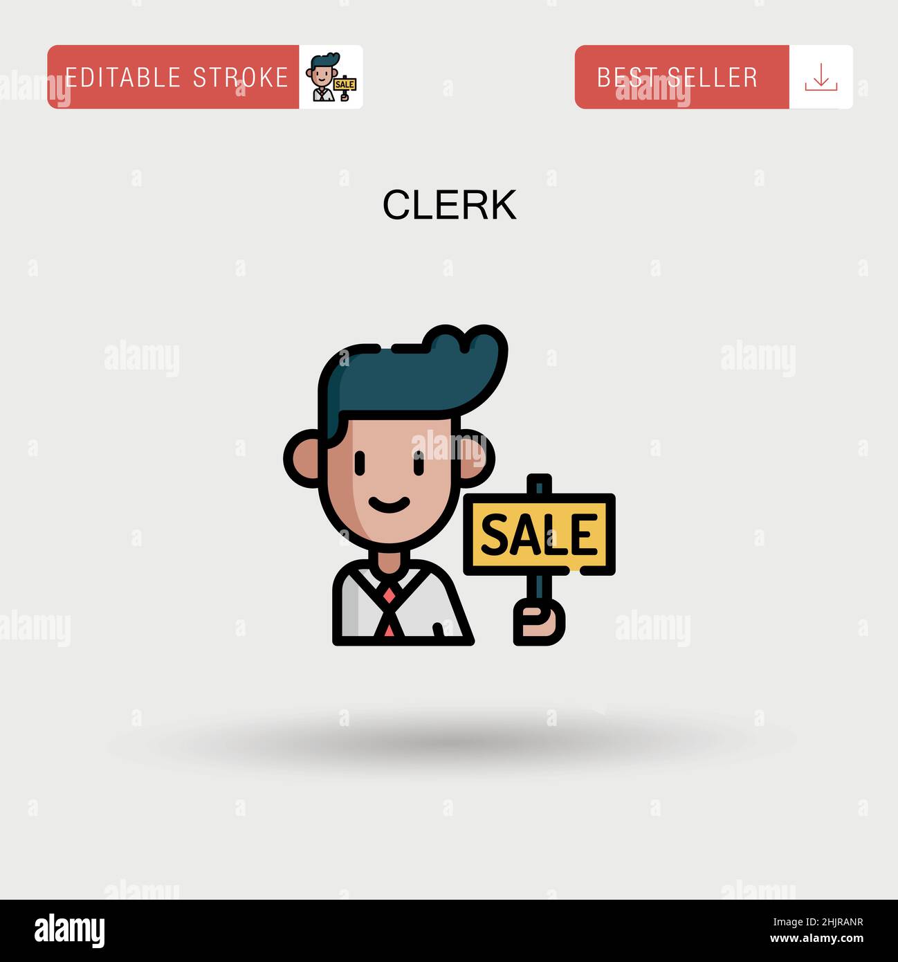 Sales person store Stock Vector Images - Alamy