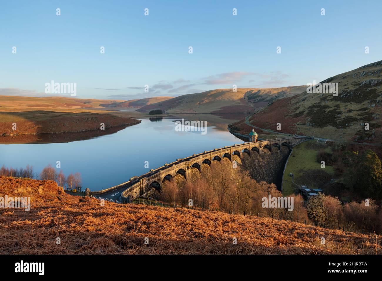 Craig Goch Dam and reservoir in the Elan Valley Stock Photo - Alamy