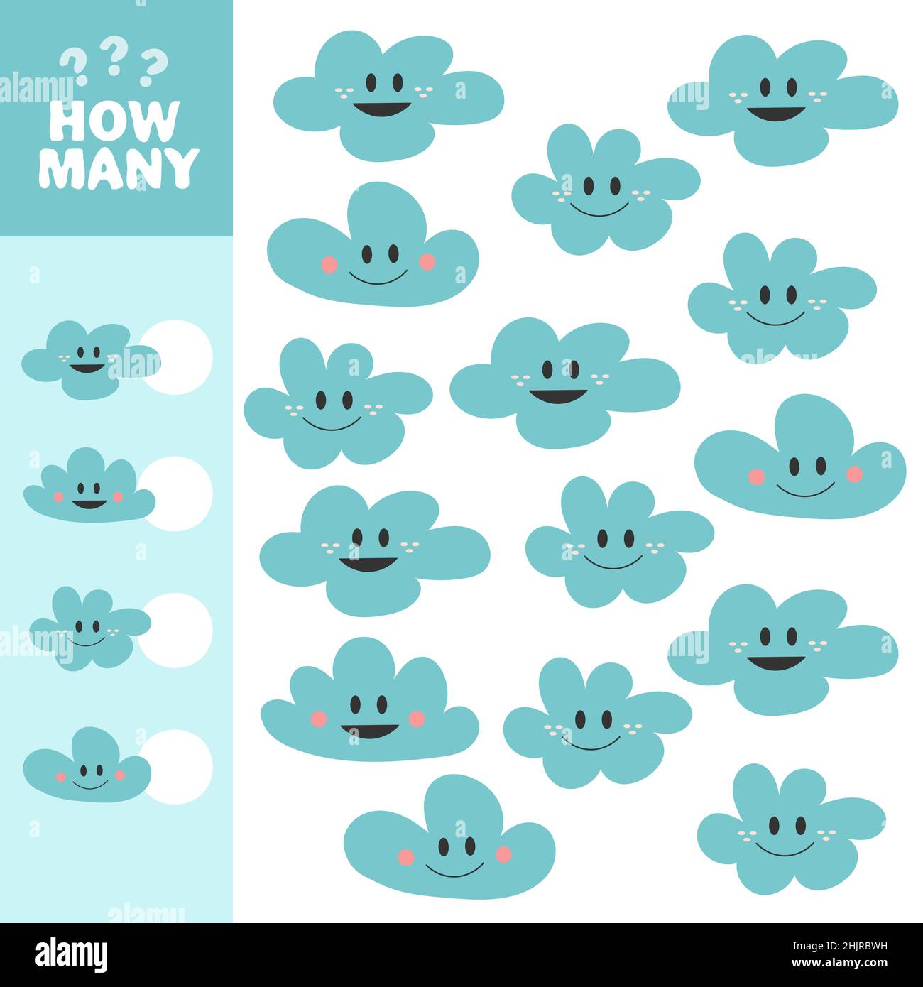 Vector illustration. Math game for preschool and school age children ...