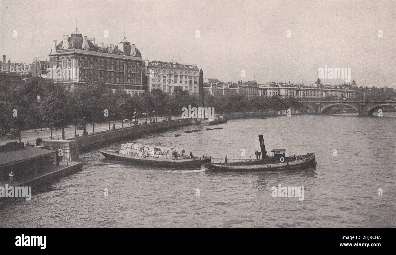 Victoria Embankment, from Adelphi Terrace to Somerset House, seen from ...