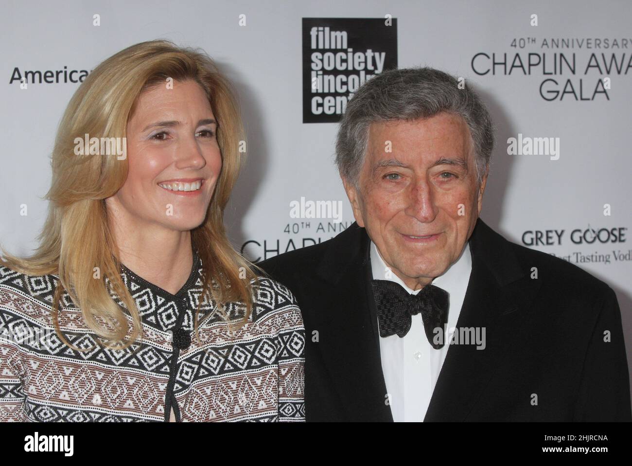 Tony Bennett and wife Susan Crow attend the Film Society of Lincoln ...