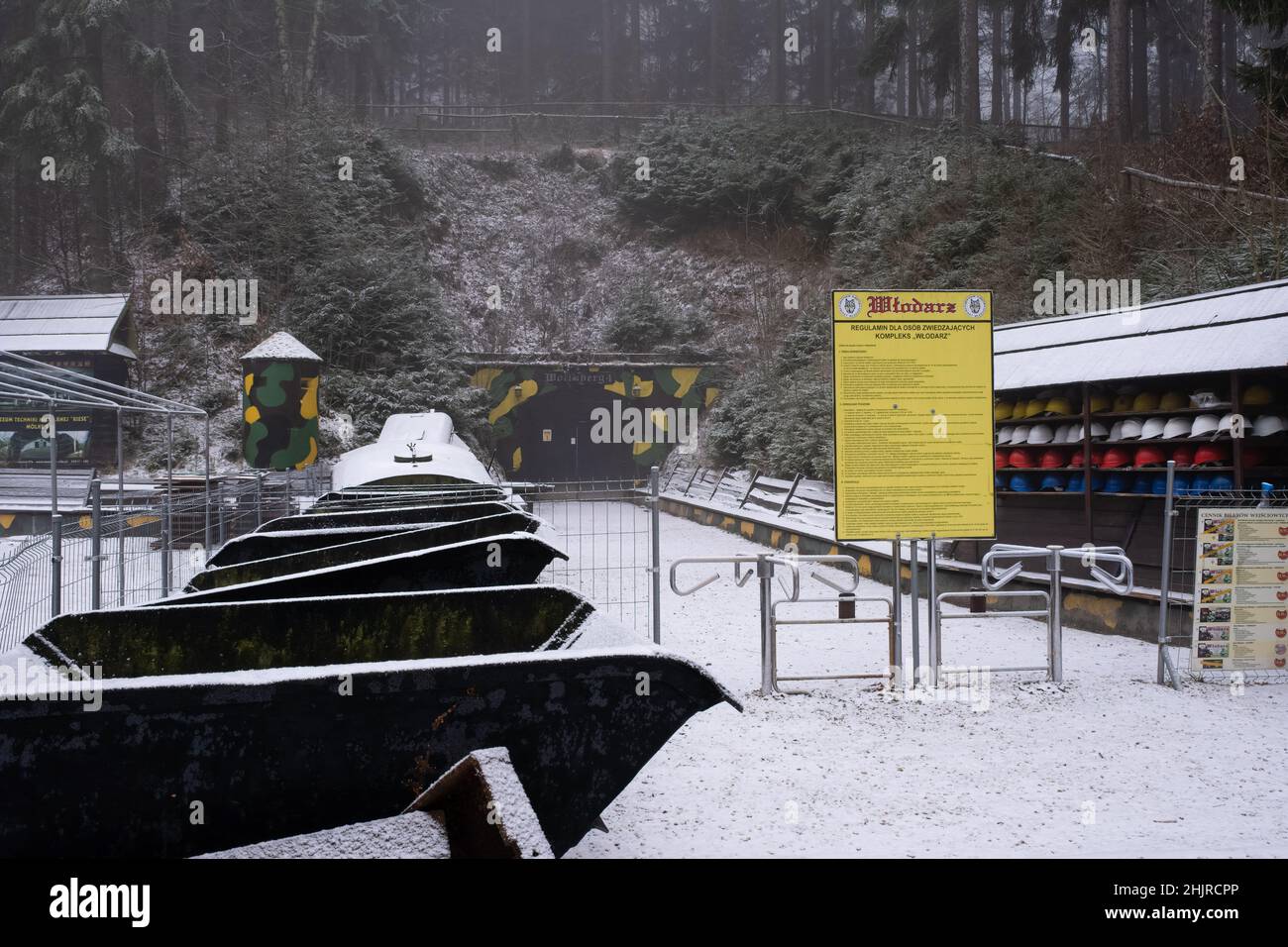 Gluszyca, Poland - January 10, 2022. Projekt Riese, complex Wlodarz ...
