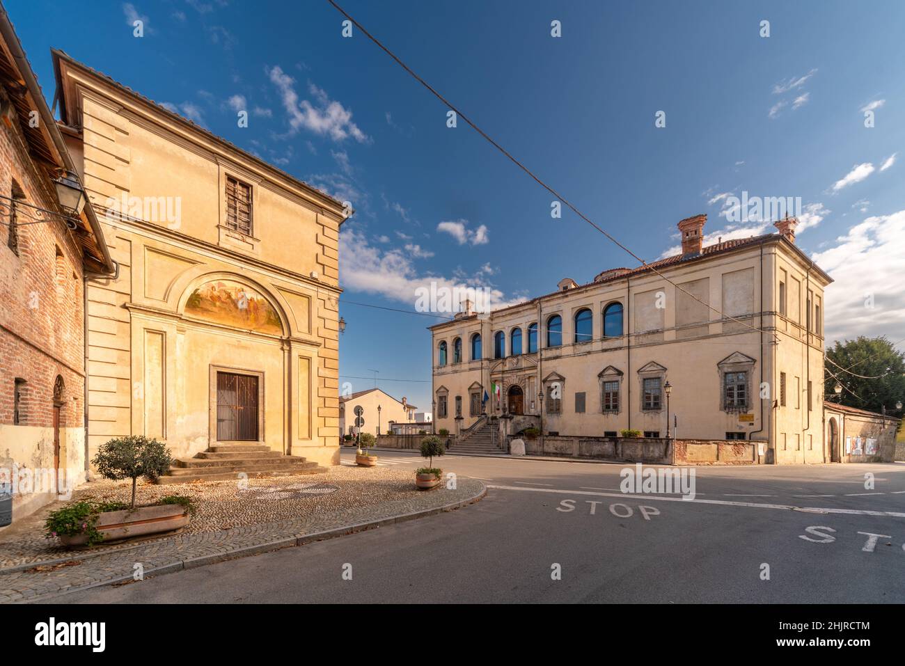 Monasterolo di Savigliano, Cuneo, Italy - October 8, 2021: The Town ...
