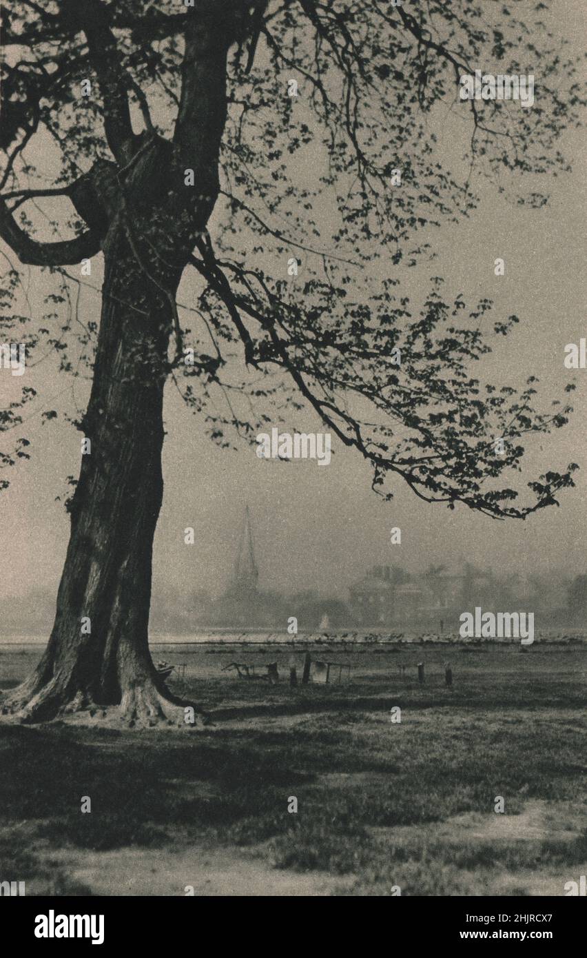 Spring haze dims Kensington Palace and St. Mary Abbott's across the ...