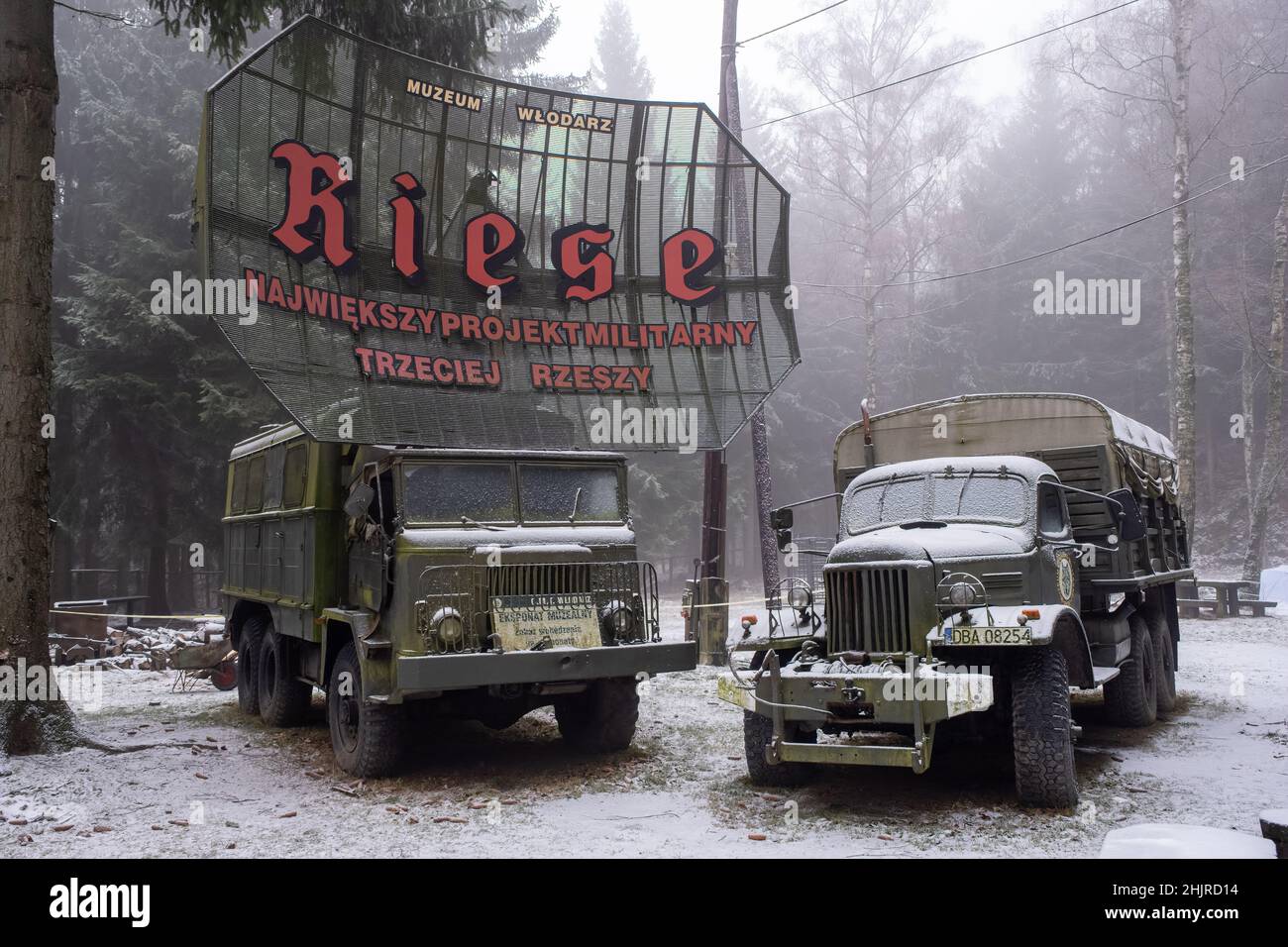 Gluszyca, Poland - January 10, 2022. Projekt Riese, complex Wlodarz ...