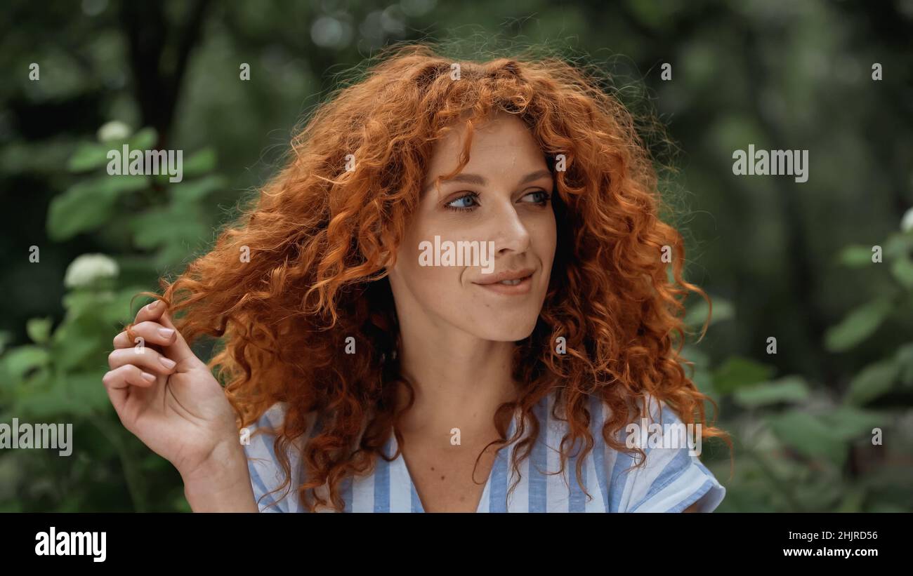 Curly redhead hair hi-res stock photography and images - Alamy