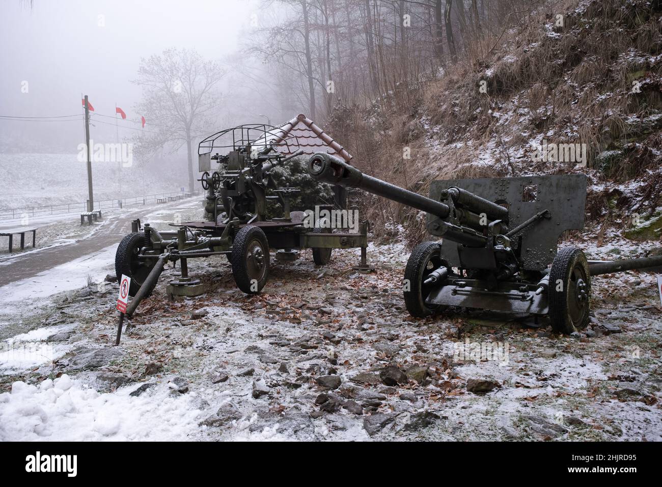 Grzadki, Poland - January 10, 2022. Projekt Riese, complex Rzeczka. The ...