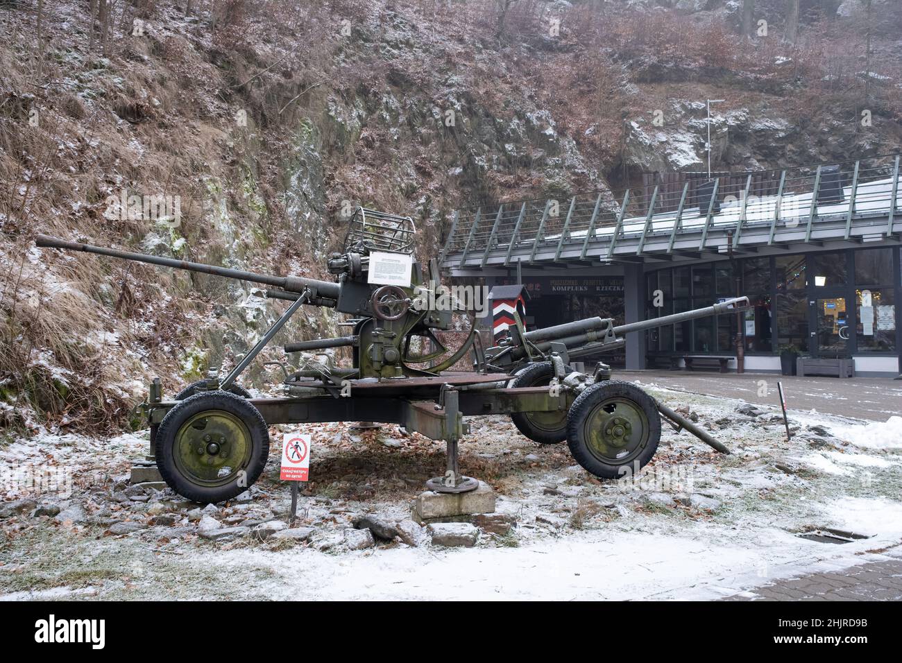 Grzadki, Poland - January 10, 2022. Projekt Riese, complex Rzeczka. The ...