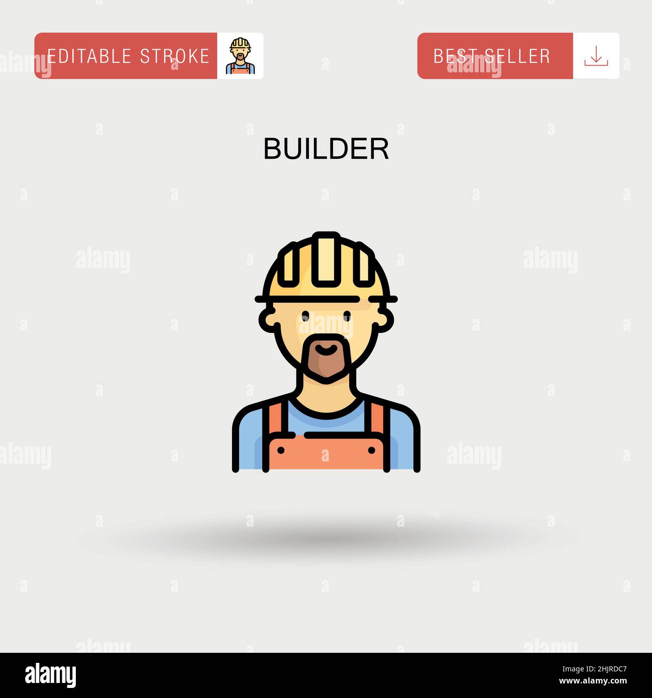 Builder house plan icon Stock Vector Images - Alamy