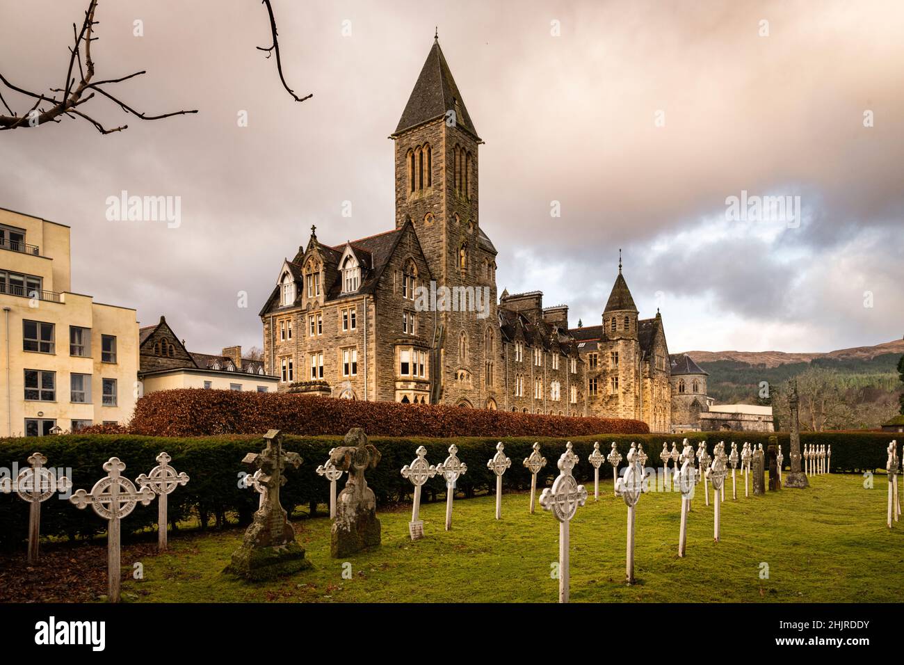The Benedictine Abbey at Fort Augustus, built in 1874 and later a ...