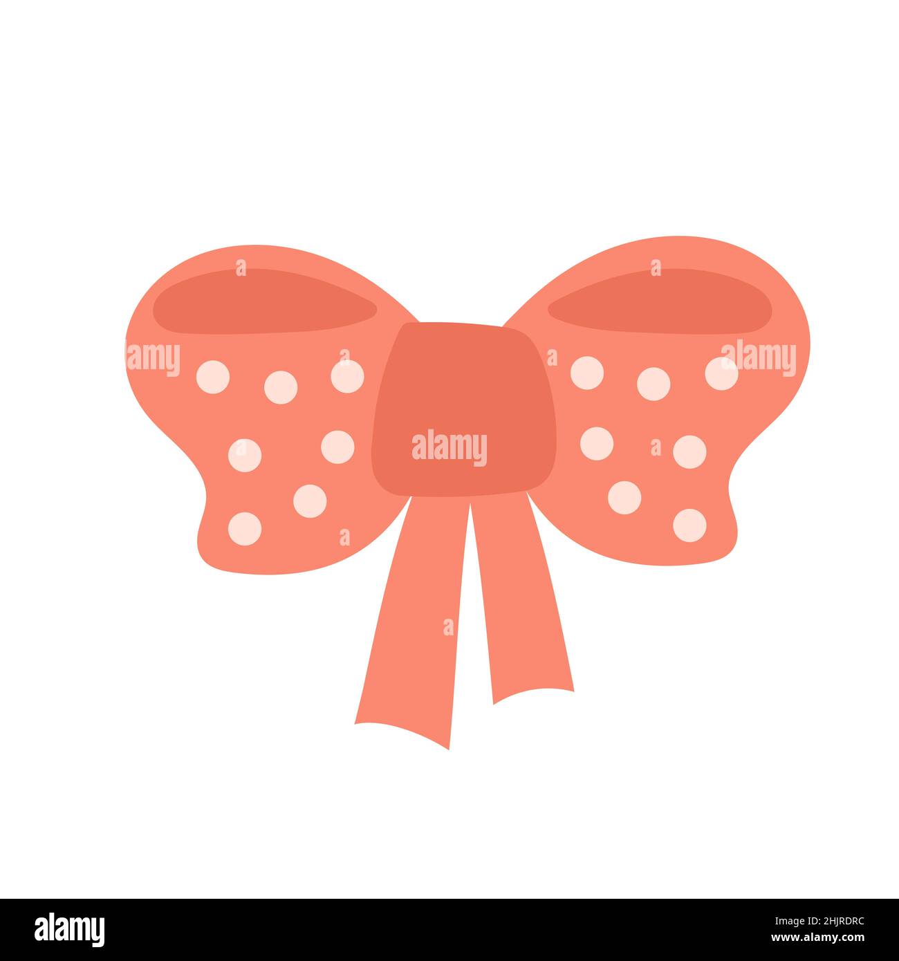 Red bow. Doodle vector illustration. Simple hand drawn icon on white ...