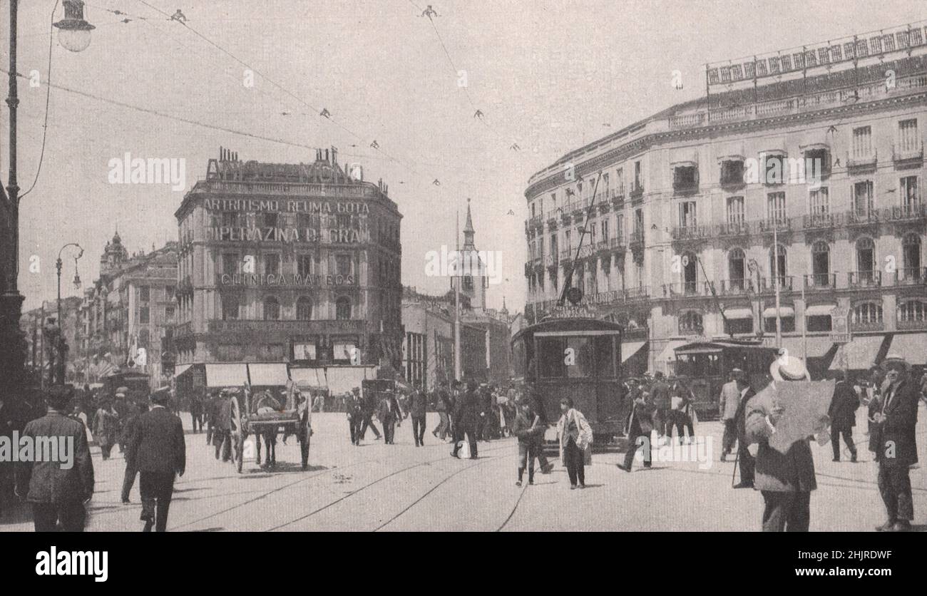 Celebrated Puerta del Sol, the unimposing centre of life and traffic in ...