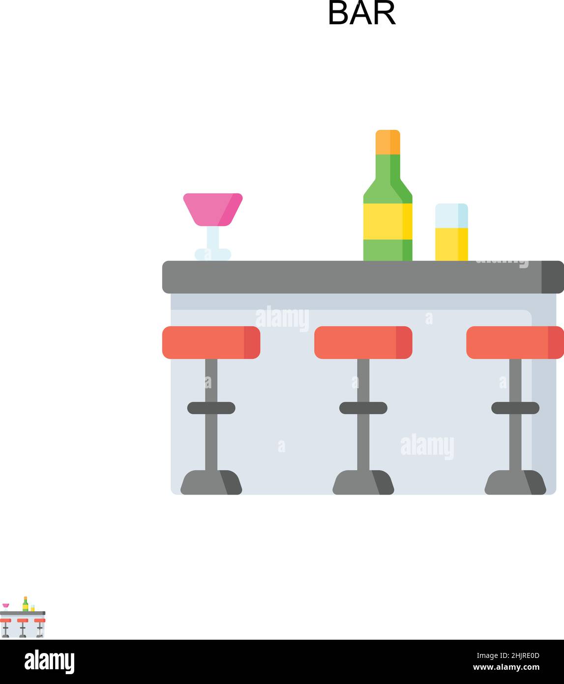 Bar counter top Stock Vector Images - Alamy