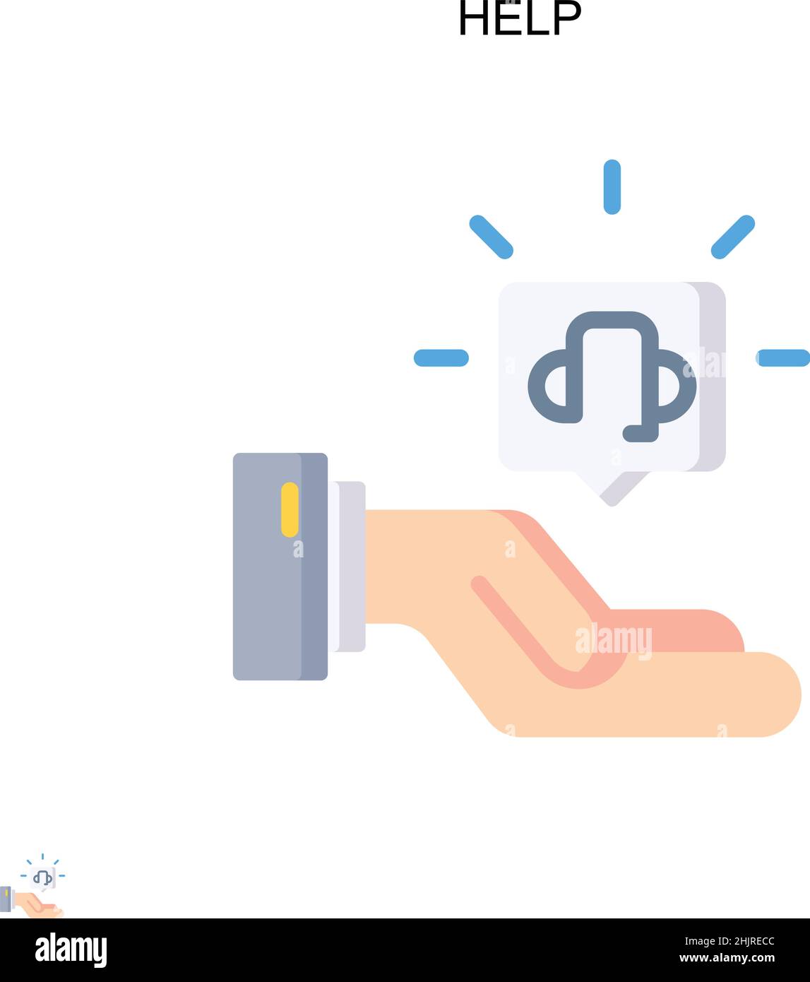 Help Simple vector icon. Illustration symbol design template for web ...