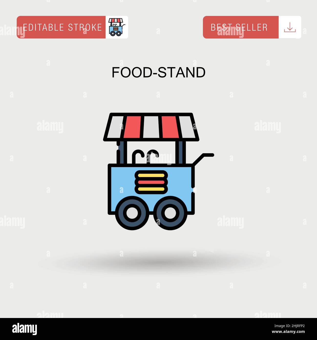 Outdoor food retail Stock Vector Images - Alamy