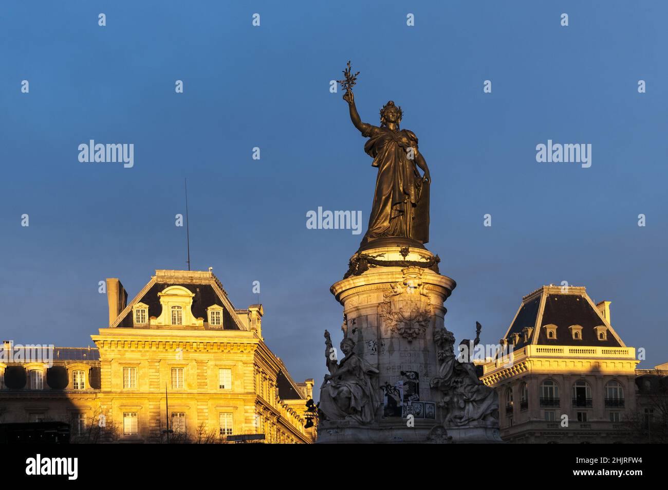France. Paris. Republic Square Stock Photo - Alamy