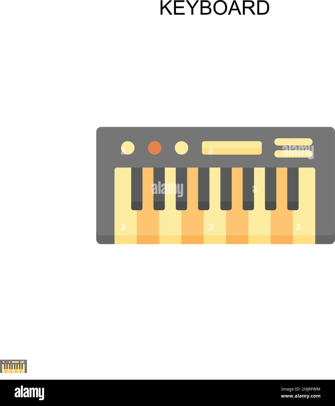 Keyboard Simple vector icon. Illustration symbol design template for ...