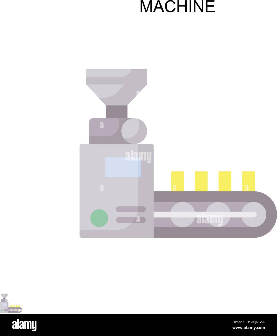 Machine Simple vector icon. Illustration symbol design template for web ...