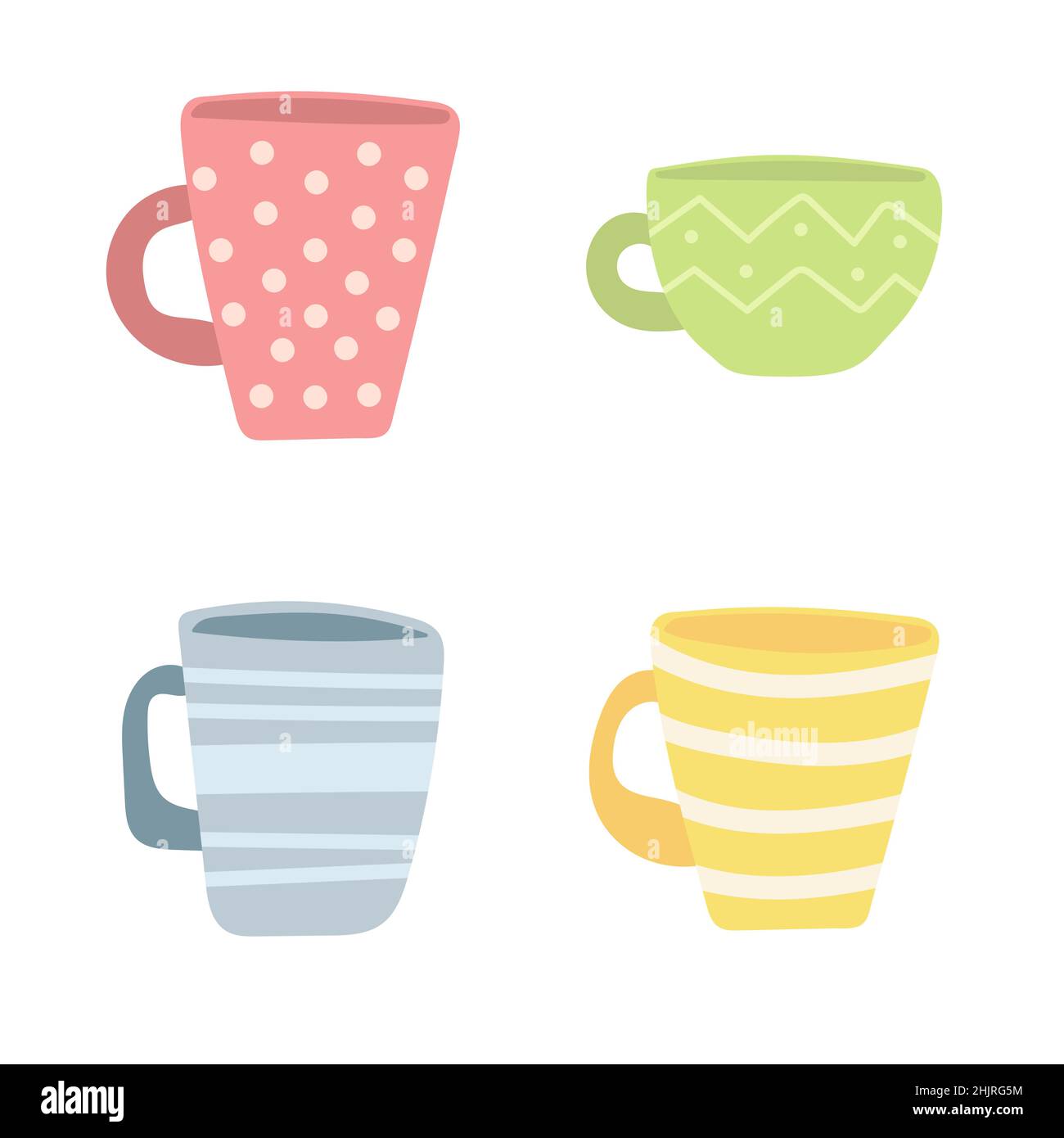 Cartoon Picture Of Stacked Cups