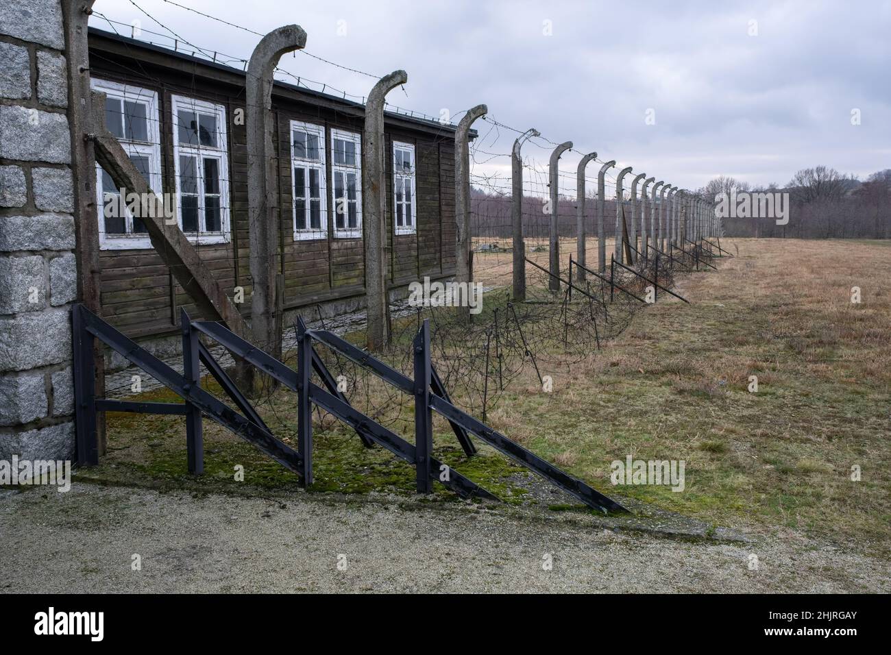 Rogoznica, Poland - January 15, 2022. Concentration and labor camp ...