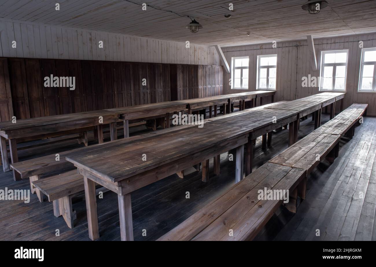 Rogoznica, Poland - January 15, 2022. Concentration and labor camp ...