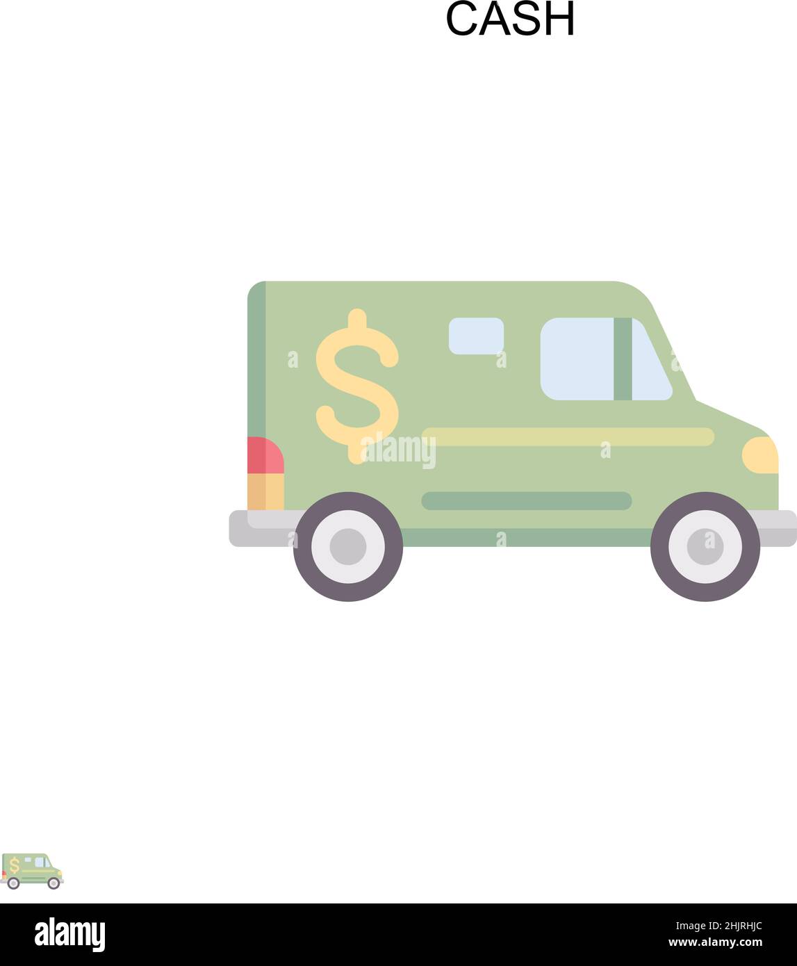 Cash Simple vector icon. Illustration symbol design template for web ...