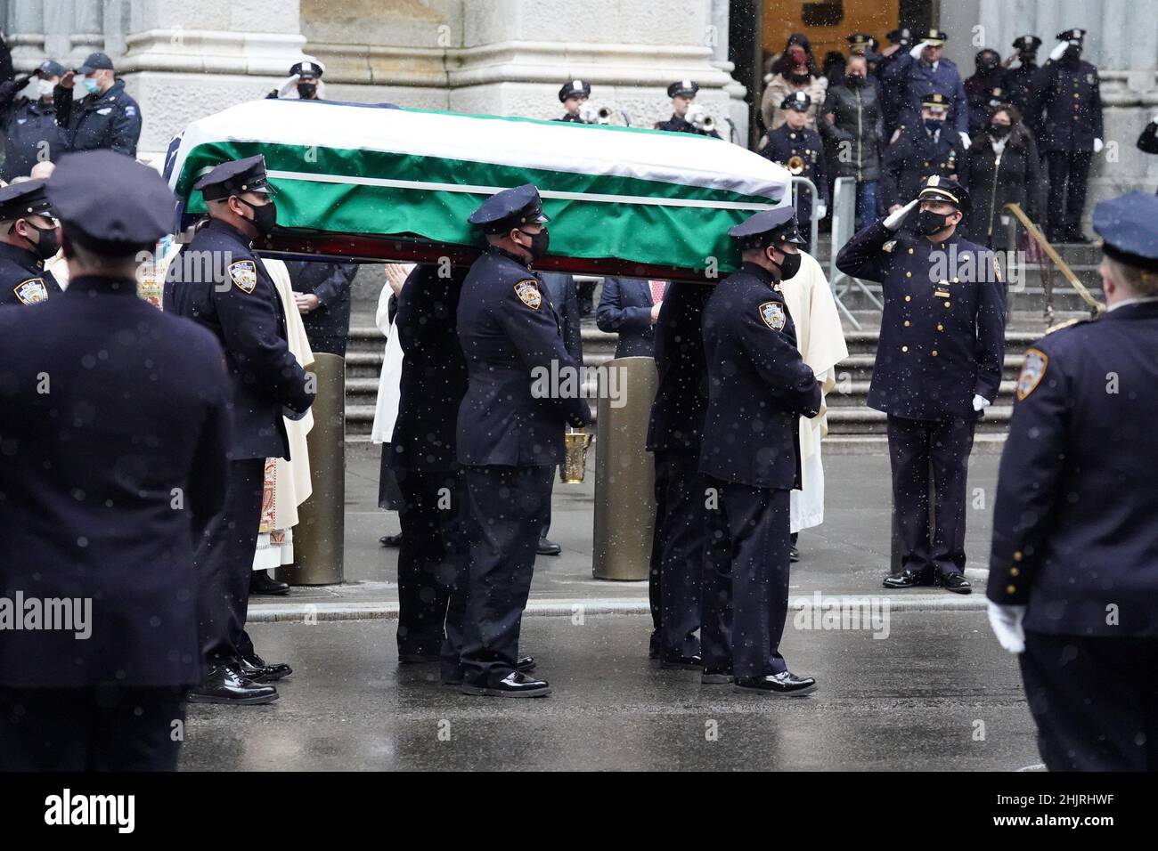 Funeral of nypd officer jason rivera hi-res stock photography and ...