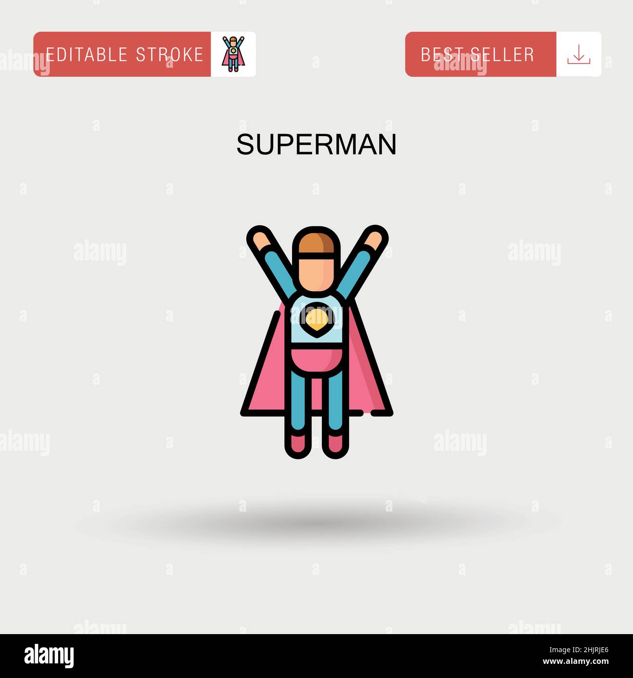 Superman logo vector hi-res stock photography and images - Alamy