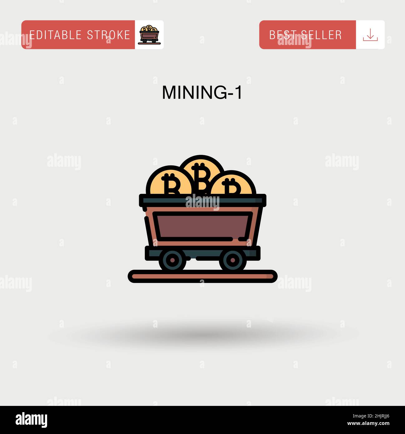 Mining-1 Simple vector icon Stock Vector Image & Art - Alamy