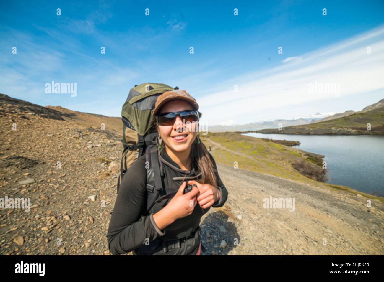 Hiking the W-Circuit, Patagonia, Chile Stock Photo - Alamy