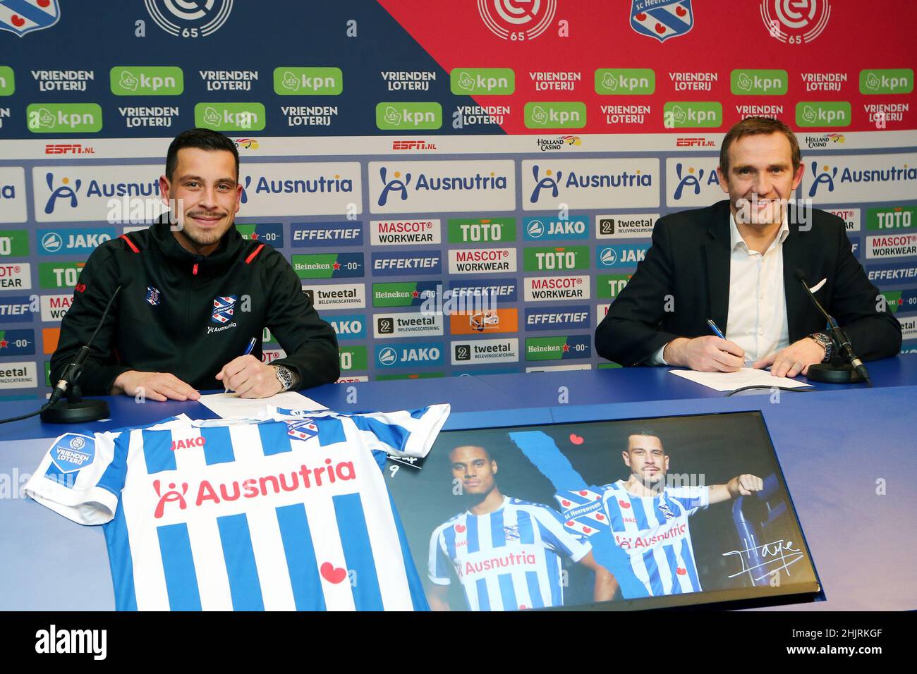HEERENVEEN, NETHERLANDS - JANUARY 31: Thom Haye poses with technical ...