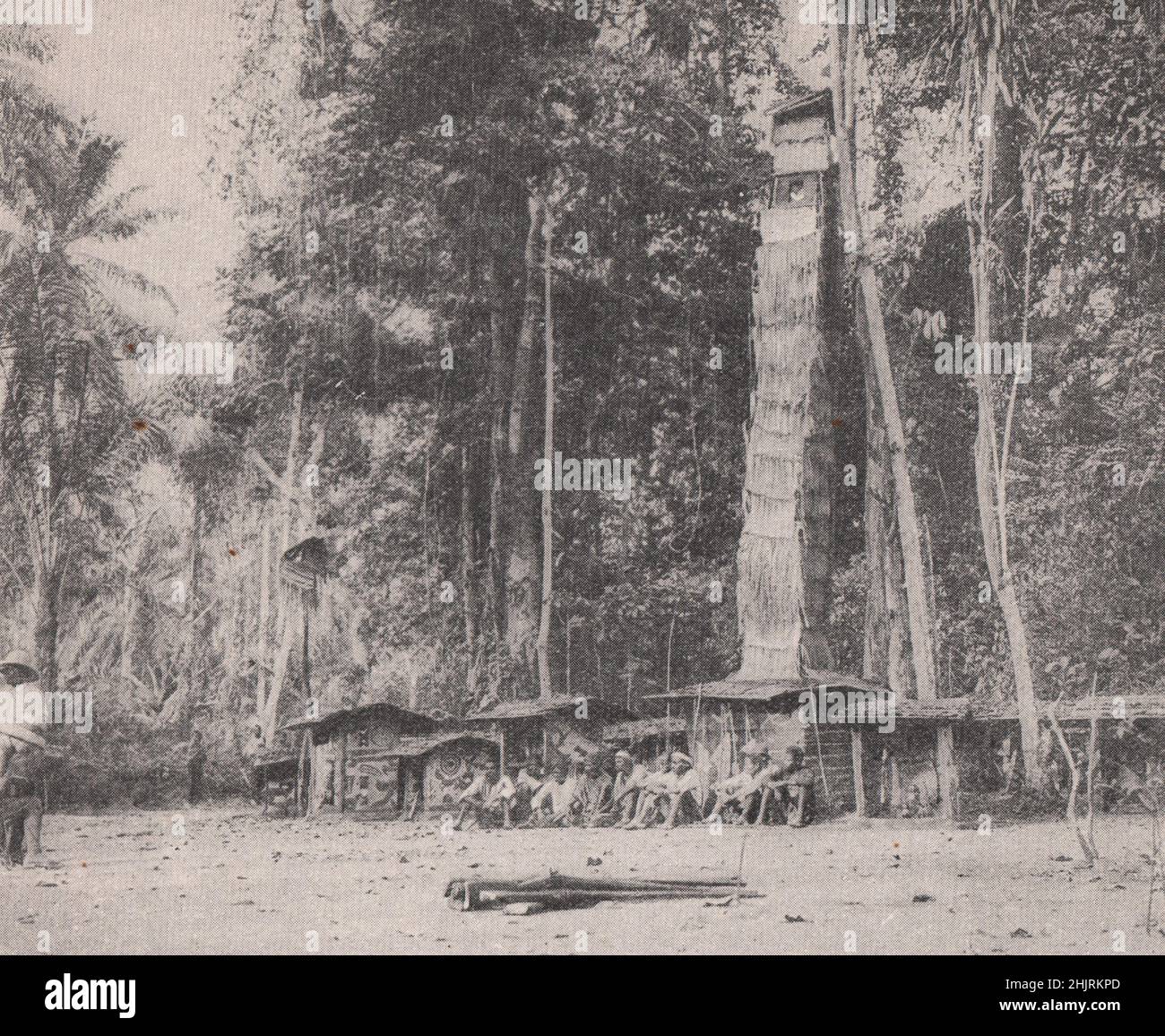 Weird Tombs of the dwellers in the Nigerian Bushlands (1923 Stock Photo ...