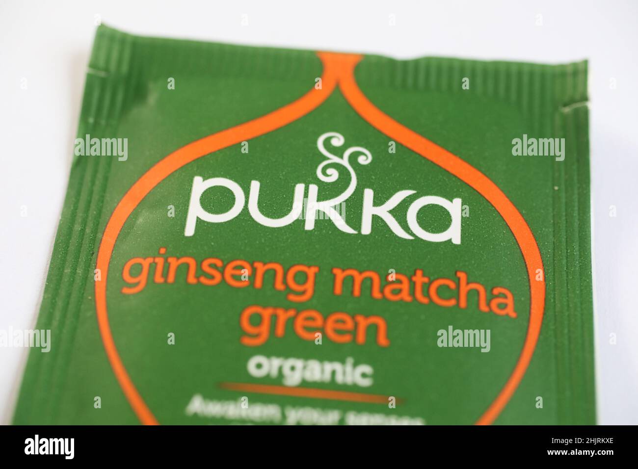Pukka ginseng matcha green tea from Pukka Ltd (Pukka herbs Stock Photo ...