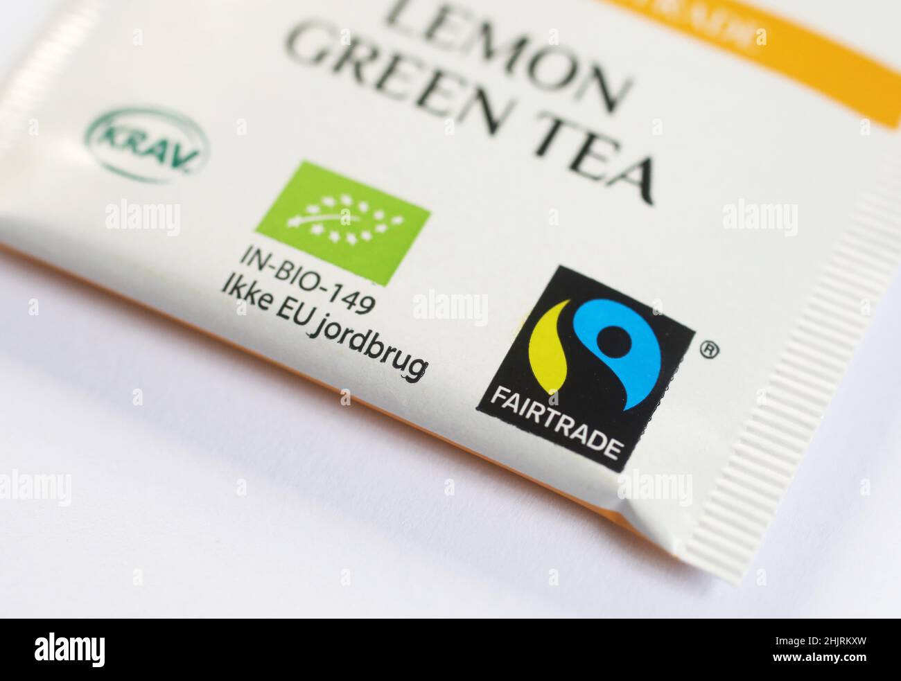 Fairtrade tea logo hi-res stock photography and images - Alamy
