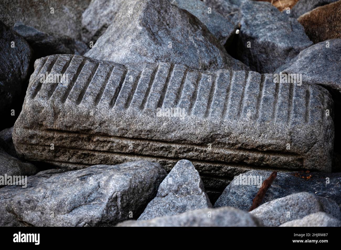 Rock armour coastal defences hi-res stock photography and images - Alamy
