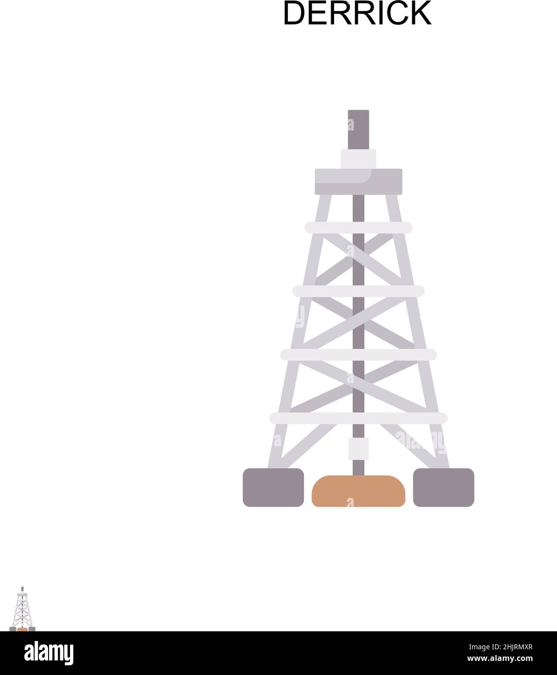 Derrick Simple vector icon. Illustration symbol design template for web ...